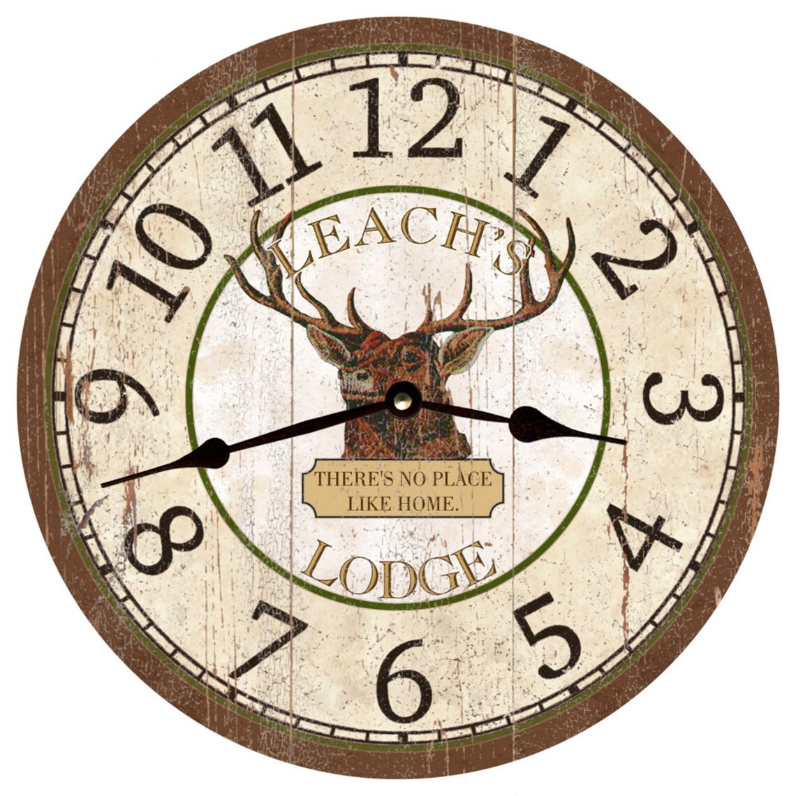 Personalized Deer Clock Deer Lodge Clock - Etsy