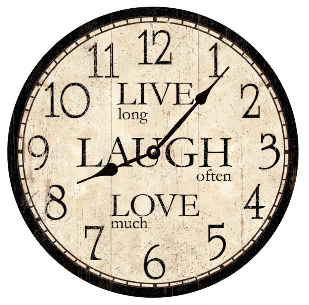 Live Laugh Love Clock - Etsy