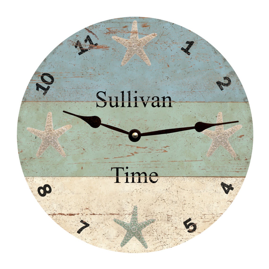 Personalized Starfish Beach Time Clock Personalized Starfish - Etsy