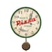 Personalized Pizza Shop Clock Custom Logo Clock - Etsy