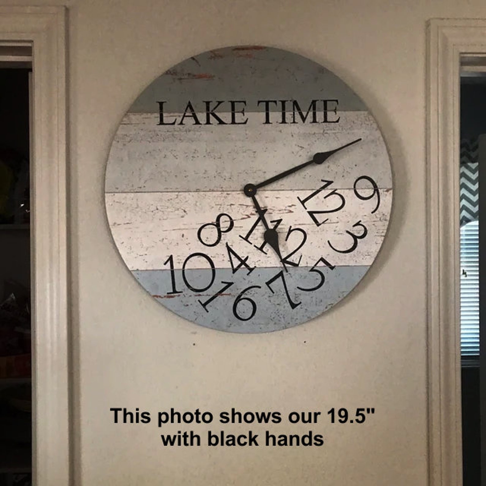 LAKE TIME Clock Four Color Whatever Lake Time Clock - Etsy