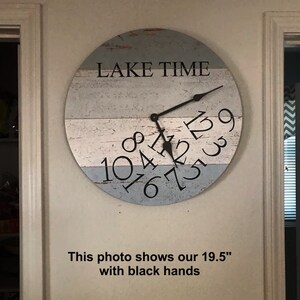 LAKE TIME Clock Four Color Whatever Lake Time Clock - Etsy