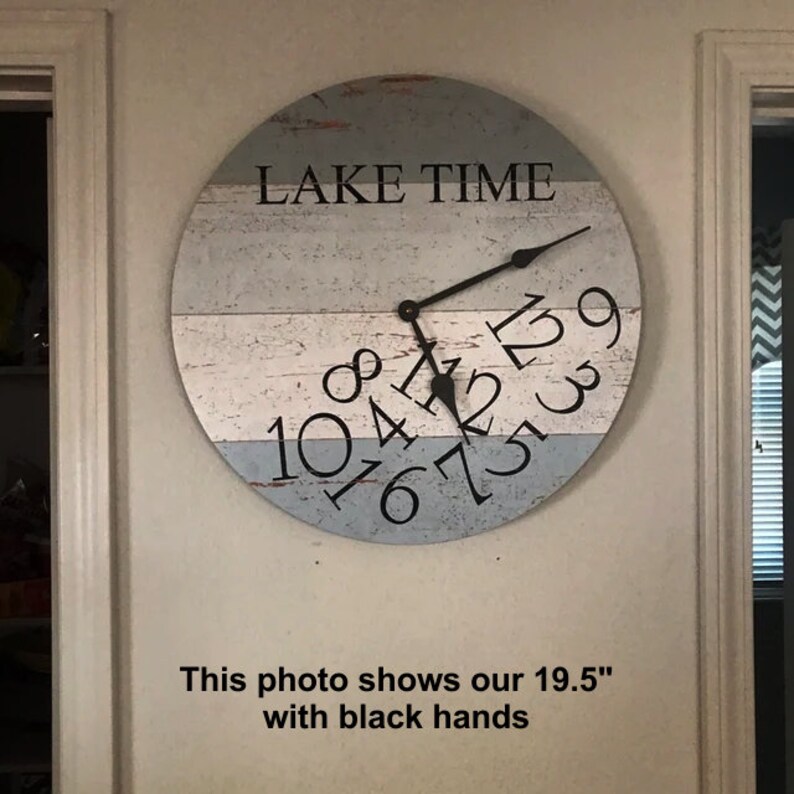 LAKE TIME Clock Four Color Whatever Lake Time Clock - Etsy