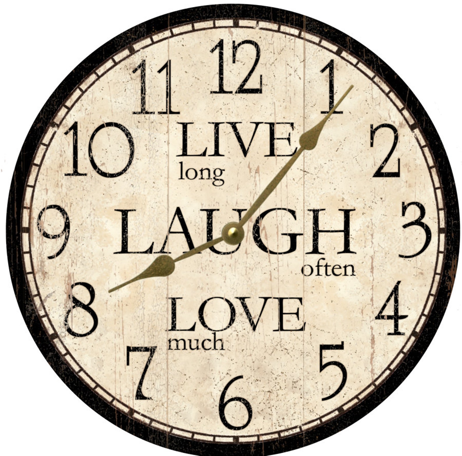 Live Laugh Love Clock - Etsy