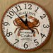 Crab Clock Personalized Crab Clock - Etsy