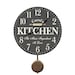Personalized Kitchen Wall Clock- Gray Kitchen Clock - Etsy
