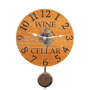 Wine Cellar Clock- Wine Clock - Etsy