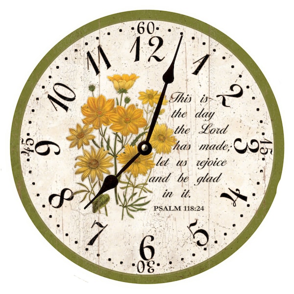 Christian Wall Clock - Etsy