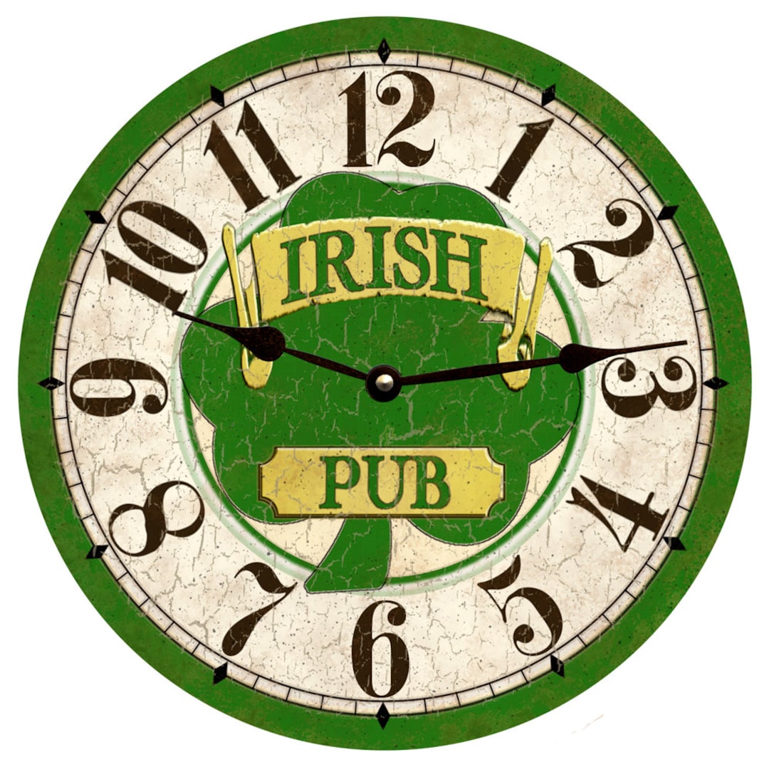 Irish Pub Clock- Ireland Clock - Etsy