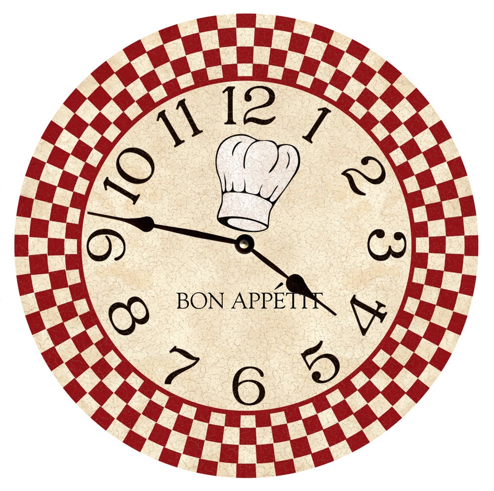 Fat Chef Clock - Etsy