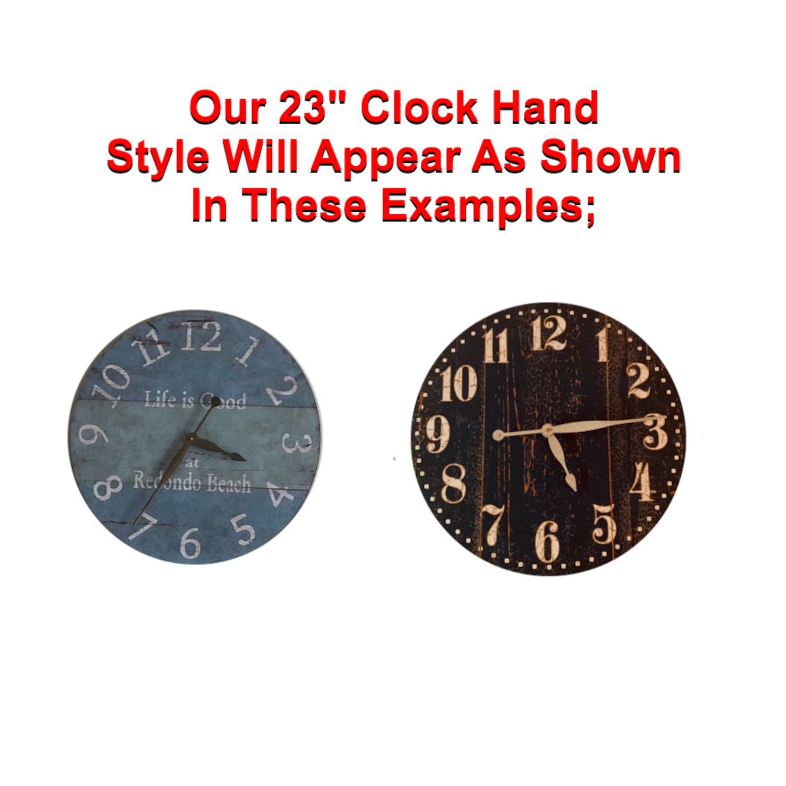 Clock Hands - Etsy