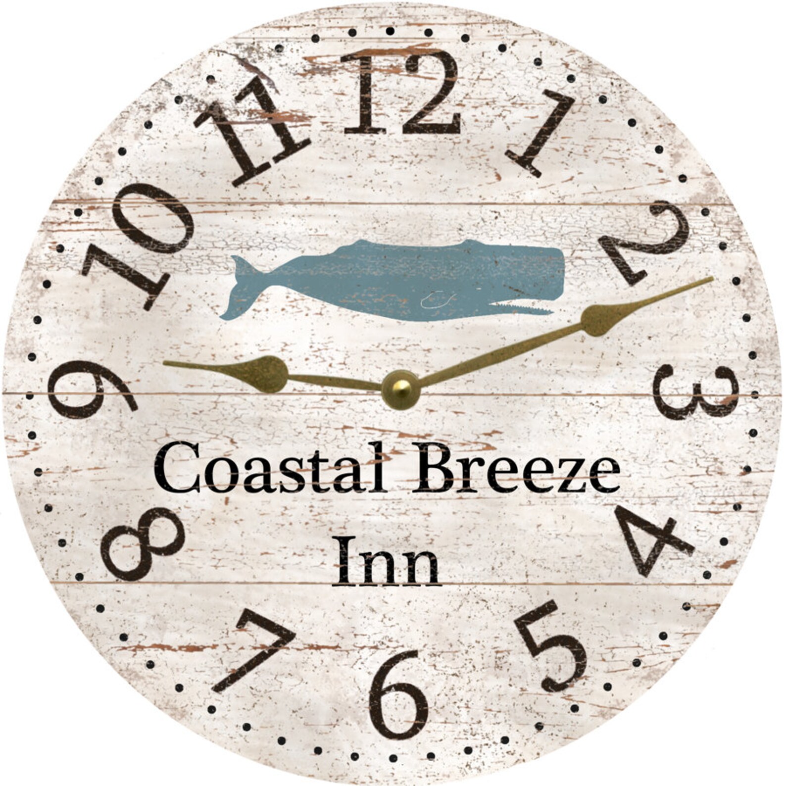 Personalized Whale Clock Beach Themed Clock - Etsy