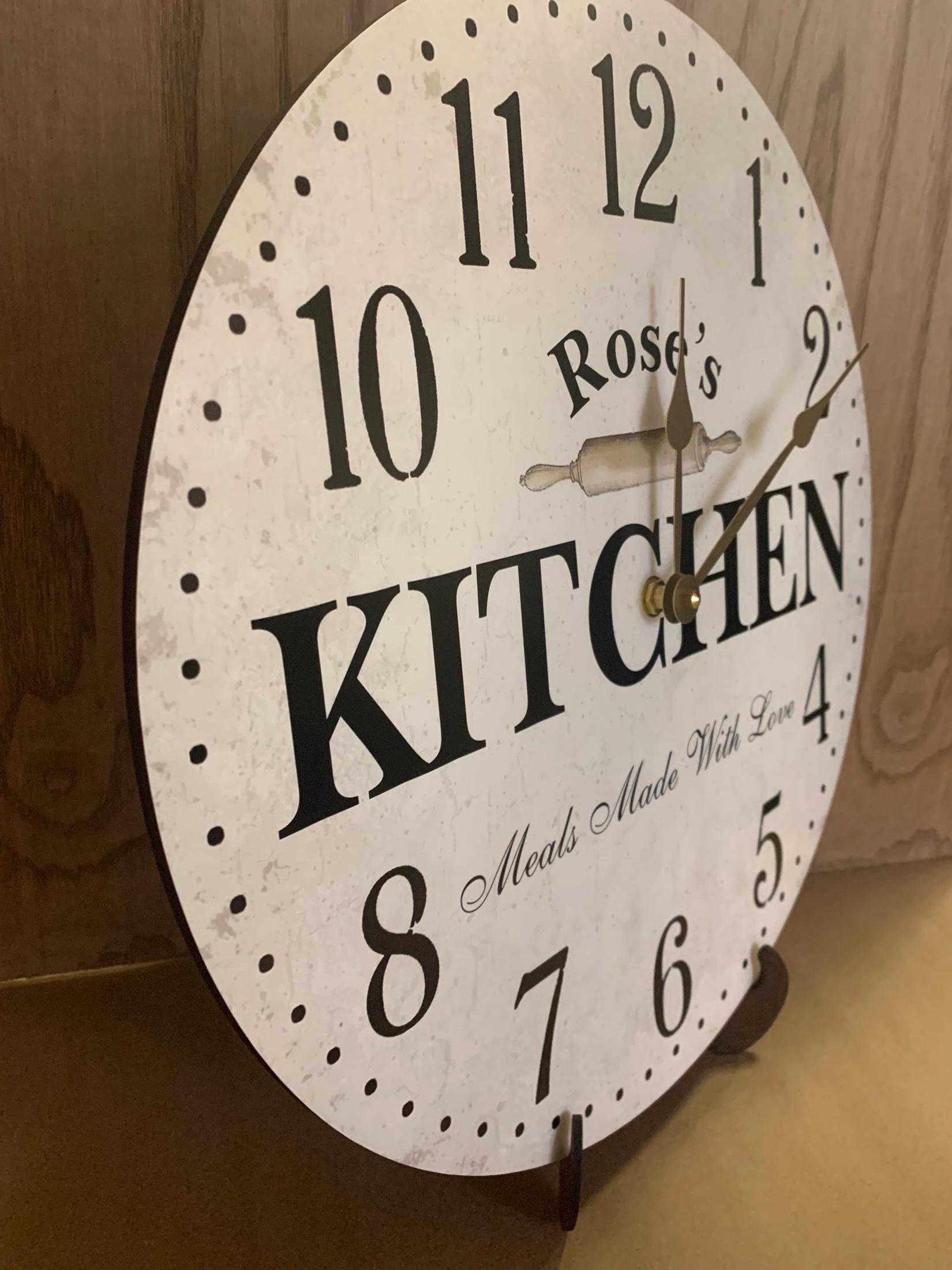 Personalized Kitchen Wall Clock- White Kitchen Clock - Etsy