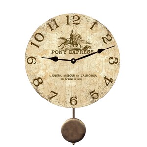 Pony Express Equestrian Clock- Unique Horse Clock - Etsy