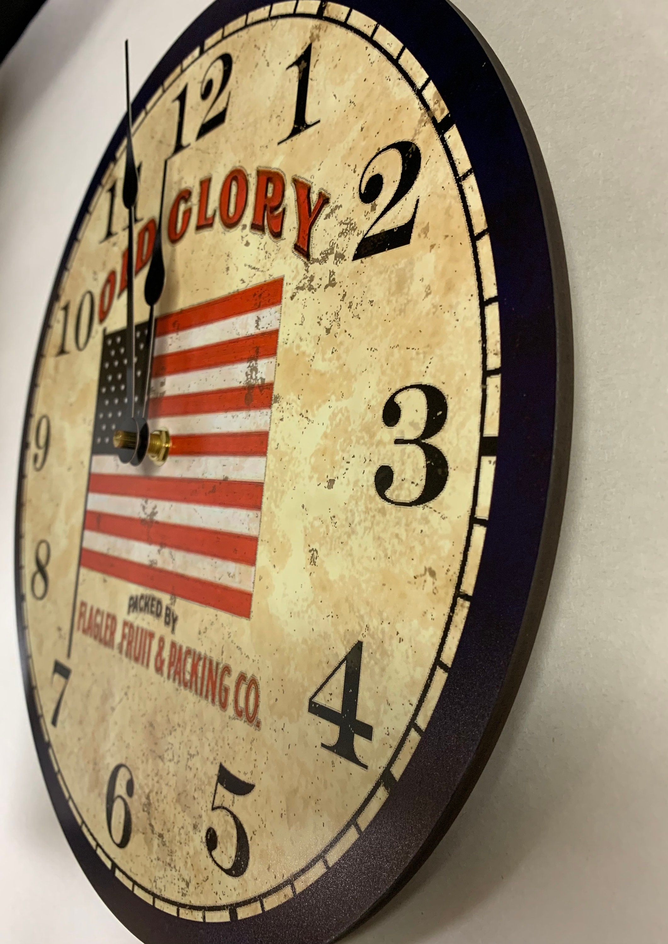 Patriotic Clock- American Flag Clock- 4th of July Clock - Etsy