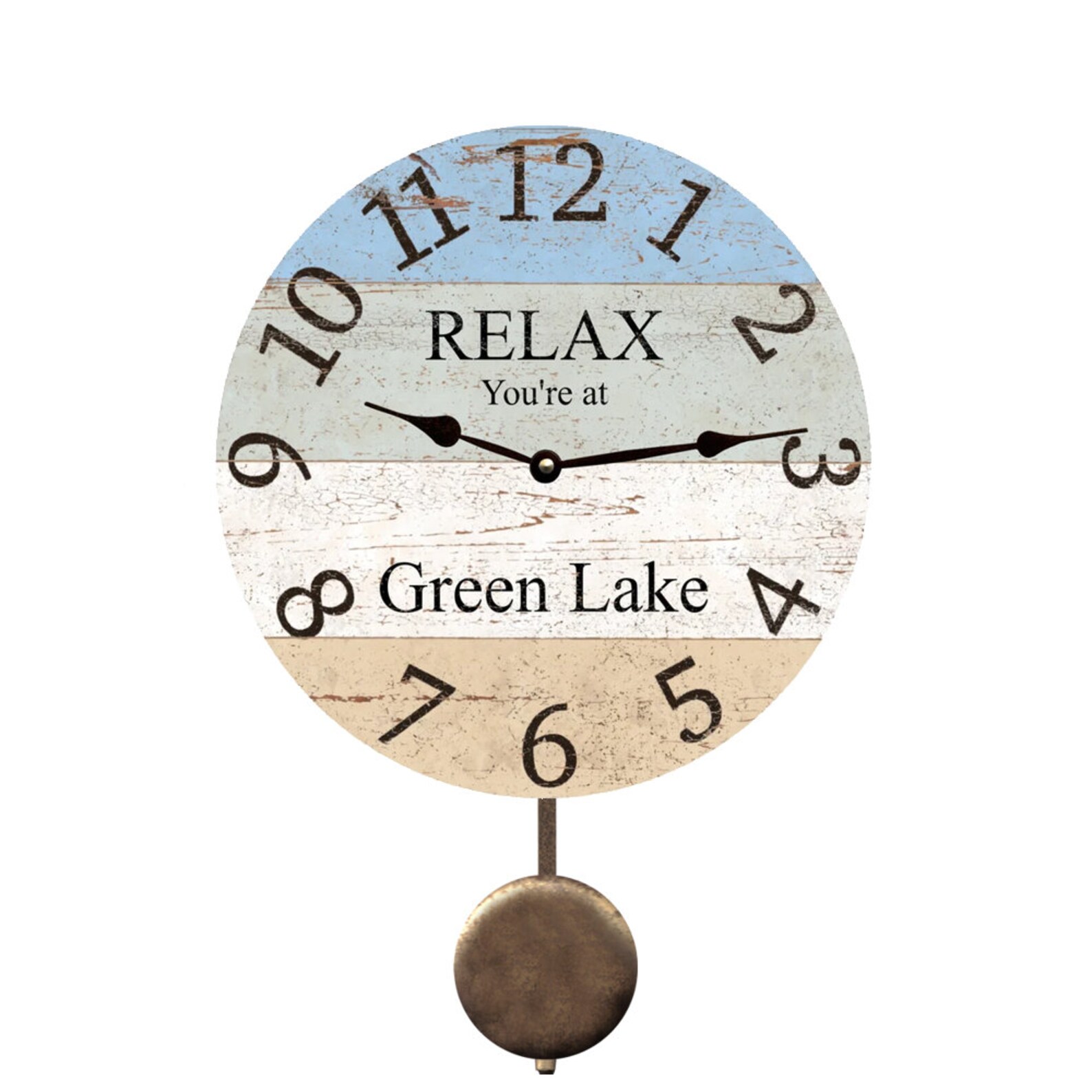 Personalized Lake Clock - Etsy