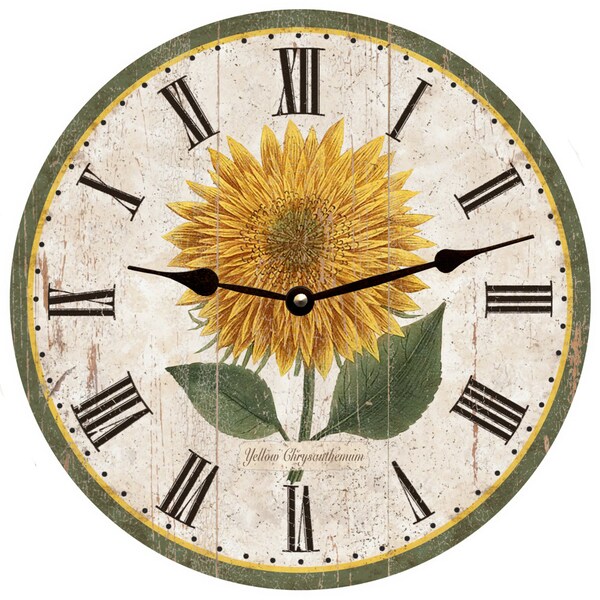 Yellow Wall Clock - Etsy