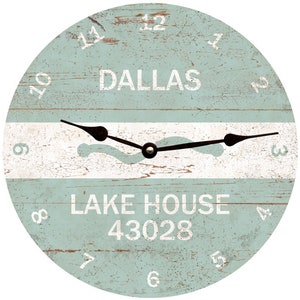 Customizable Beach Badge Clock – Perfect Personalized Beach Decor - Etsy