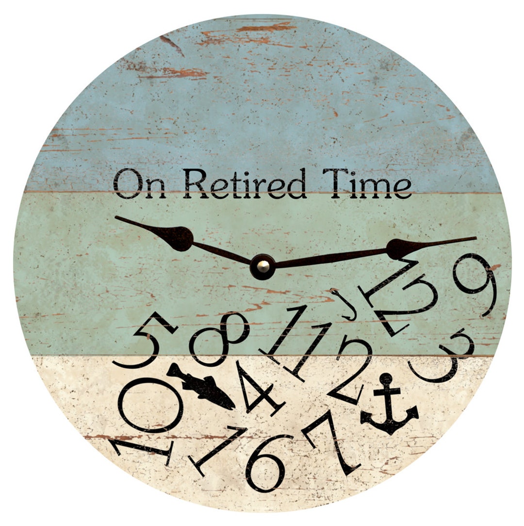 Handmade Retirement Clock With Beach Design - Etsy