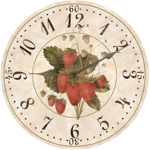 Strawberry Clock- Strawberry Wall Clock - Etsy