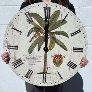 Palm Tree Clock - Etsy
