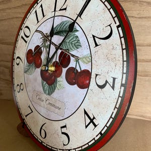 Cherry Clock- Cherry Wall Clock - Etsy