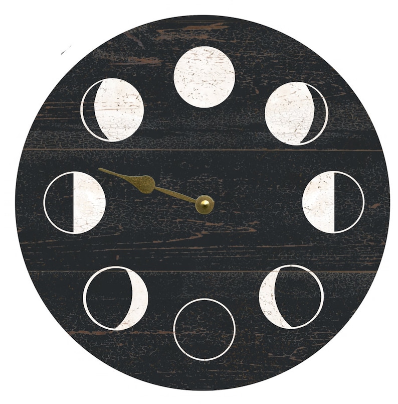 Lunar Phase Clock Moon Phase Wall Clock Choose Your Own - Etsy