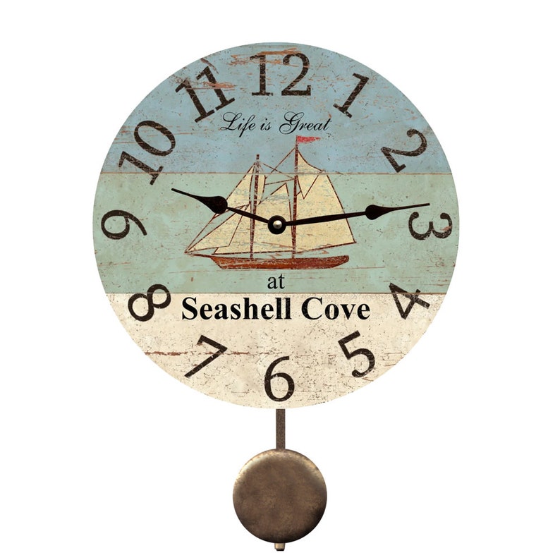 Personalized Nautical Ship Clock – Personalized Maritime Wall Clock - Etsy
