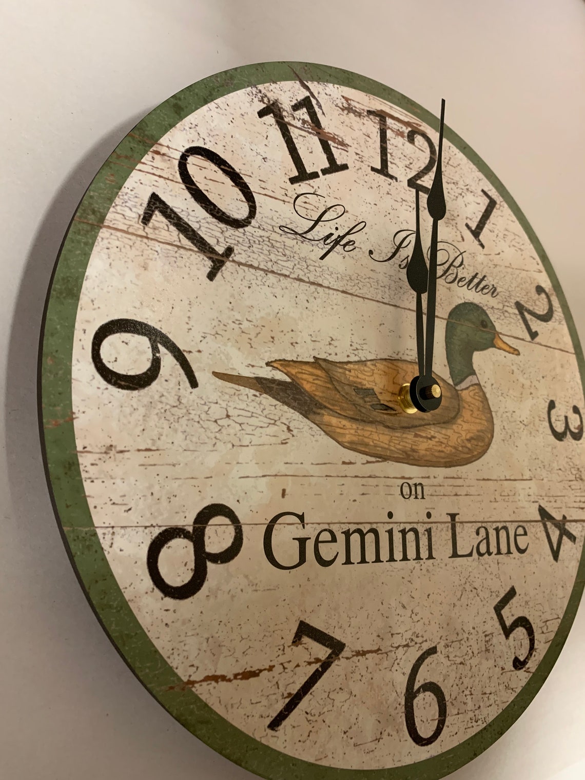 Duck Clock- Personalized Duck Clock - Etsy