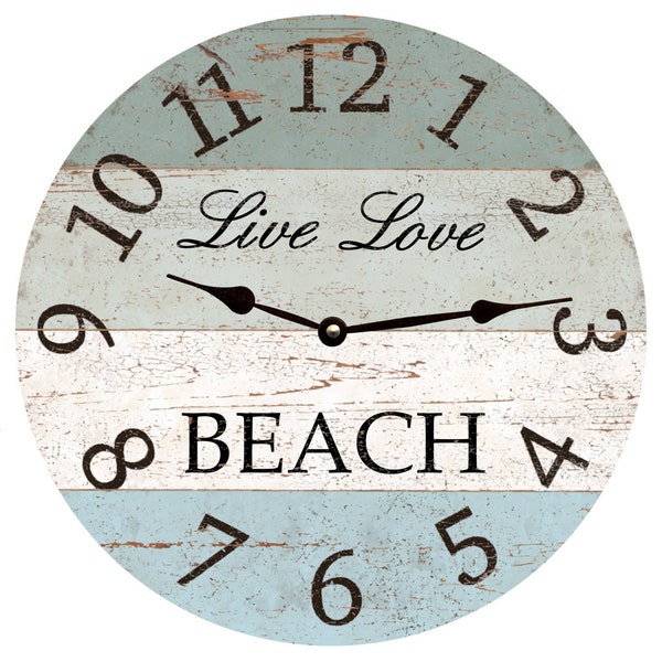 Beach Clock - Etsy