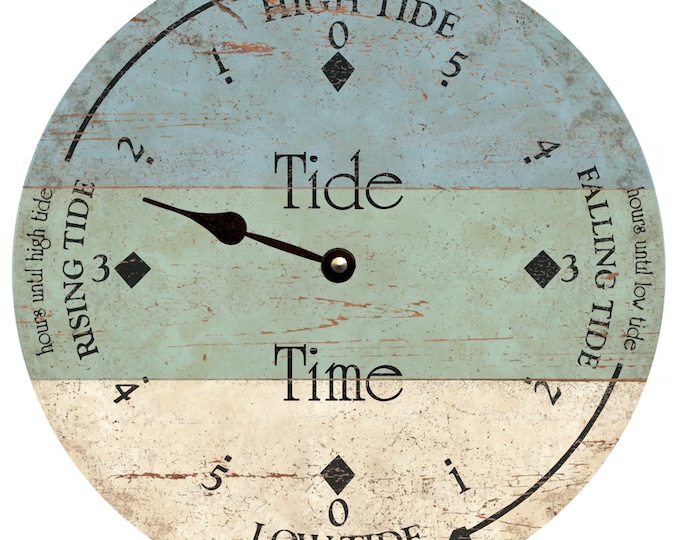 Tide Clock Personalized Beach Tide Clock - Etsy