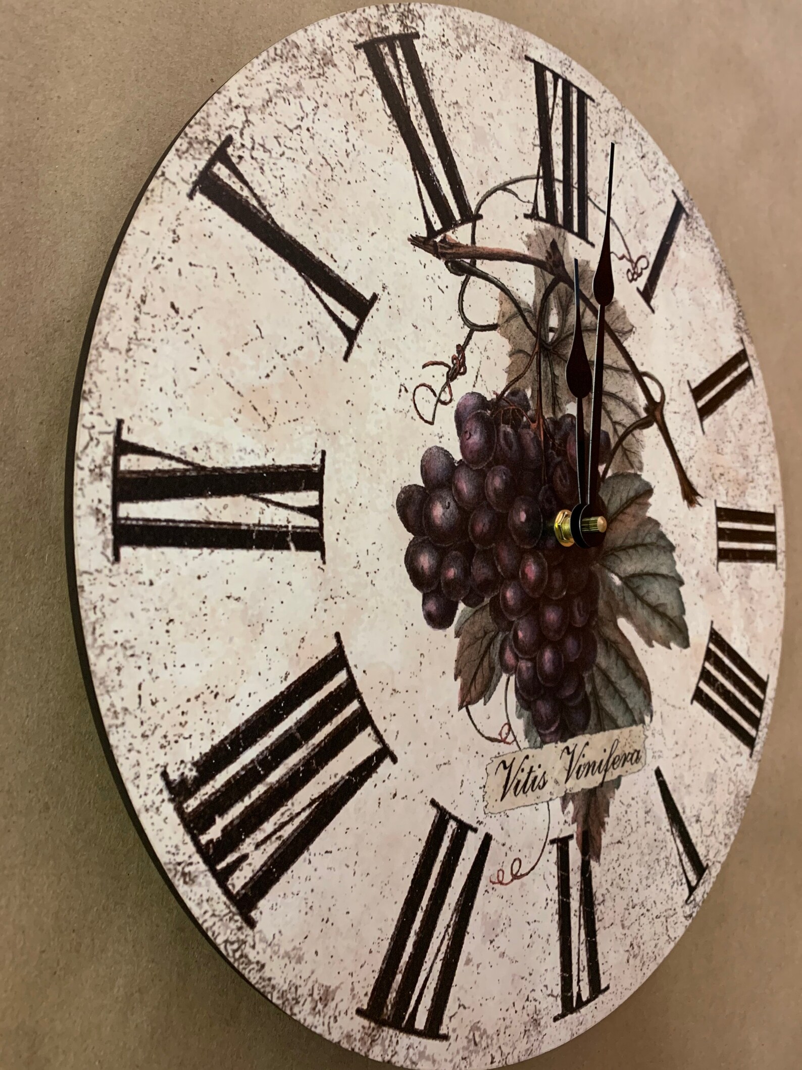 Purple Grapes Clock Wine Grapes Clock - Etsy
