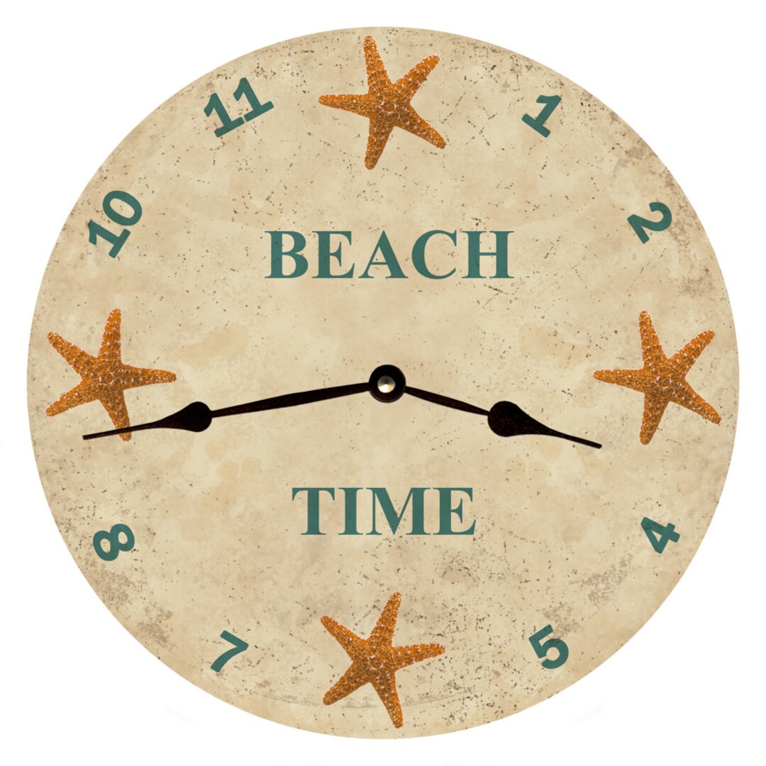 Personalized Starfish Clock - Etsy