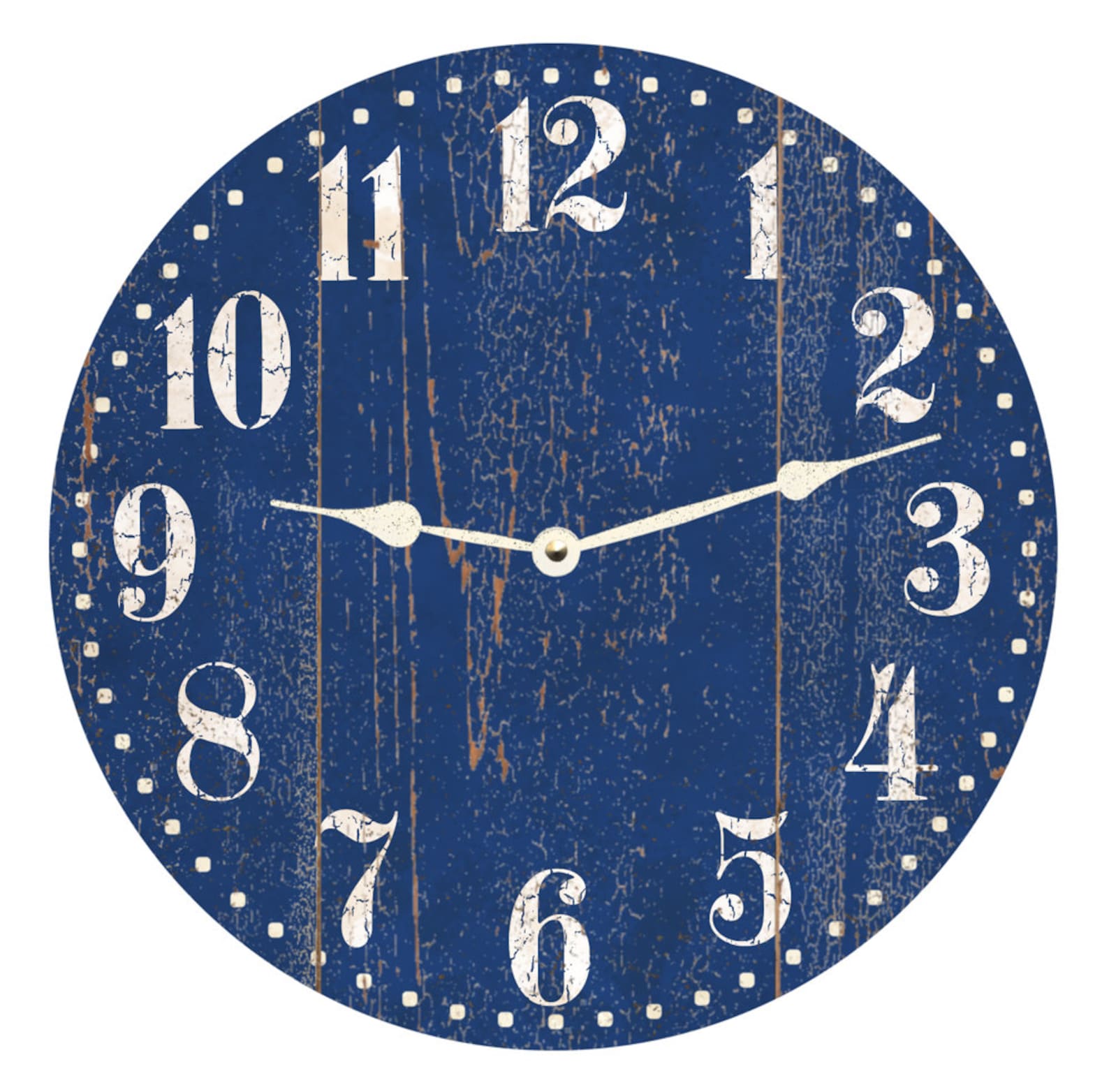 Rustic Blue Clock Blue Clock - Etsy