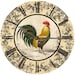 Rooster Clock Rooster Wall Clock - Etsy