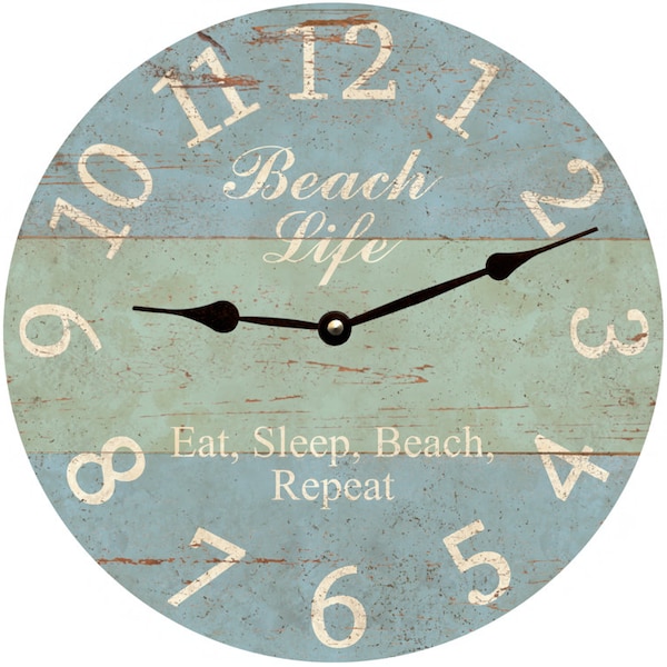 Beach Clock - Etsy