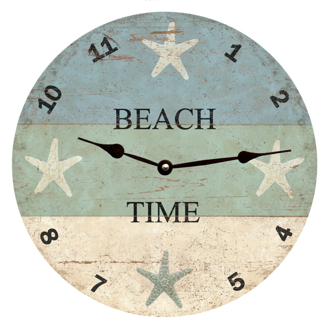 Starfish Beach Time Clock - Etsy