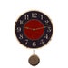 Rustic Wall Clock Navy Blue and Red Clock - Etsy