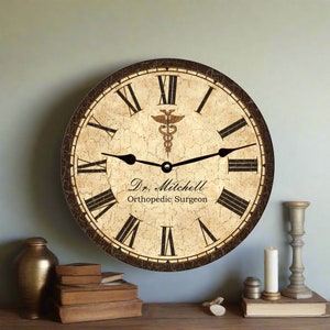 Personalized Doctor Clock- Custom Doctor Name Clock - Etsy