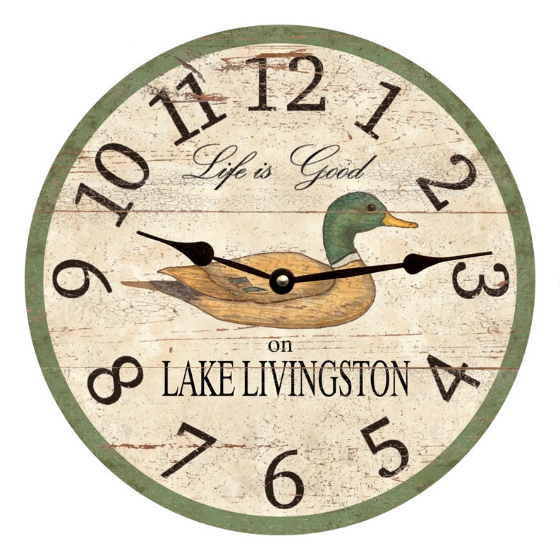 Duck Clock Personalized Duck Clock | Etsy