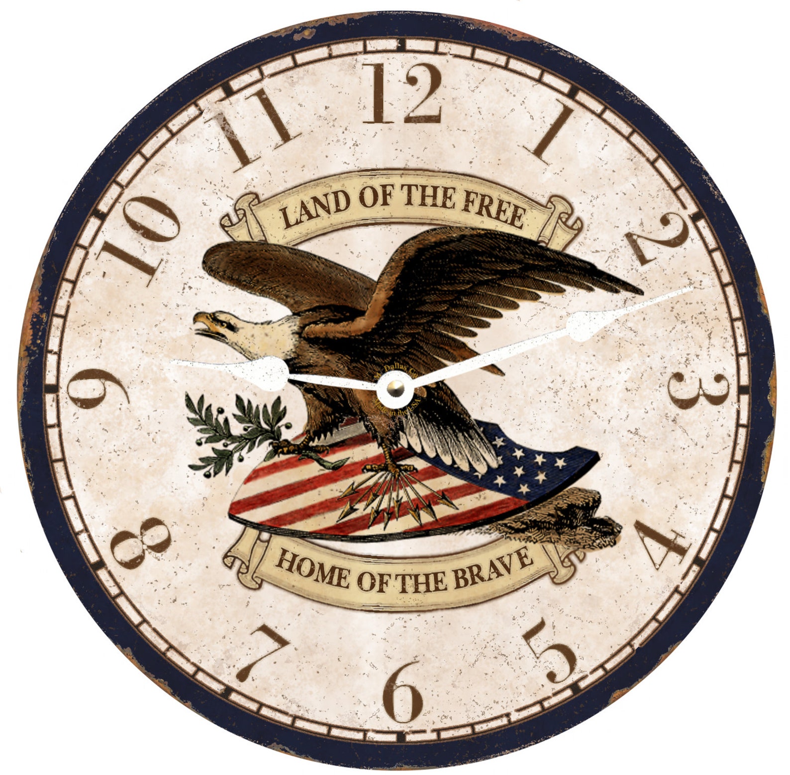 American Clock Eagle Wall Clock - Etsy