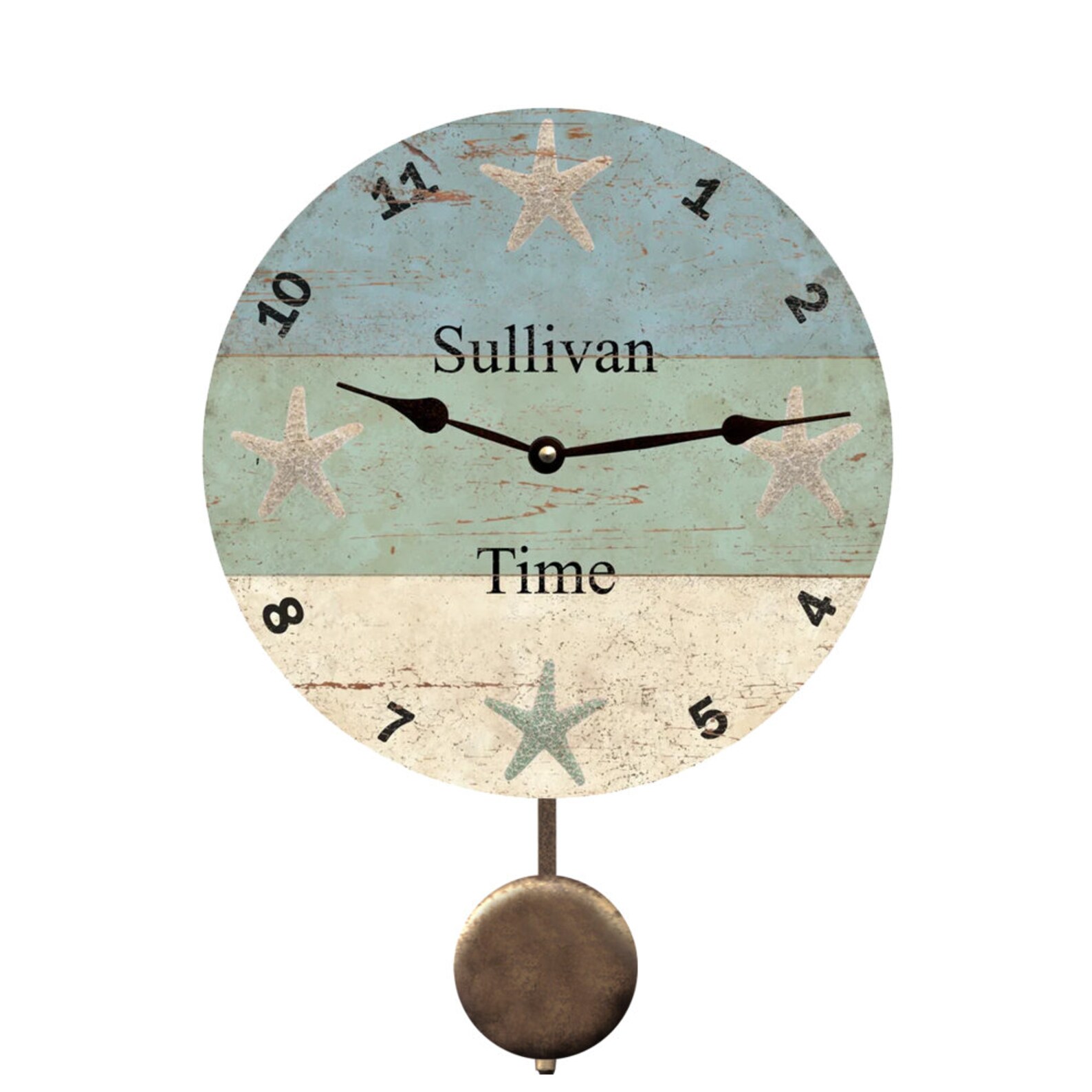 Personalized Starfish Beach Time Clock Personalized Starfish - Etsy