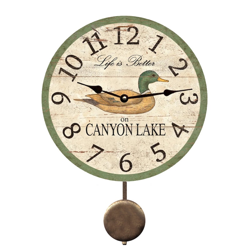 Duck Clock- Personalized Duck Clock - Etsy
