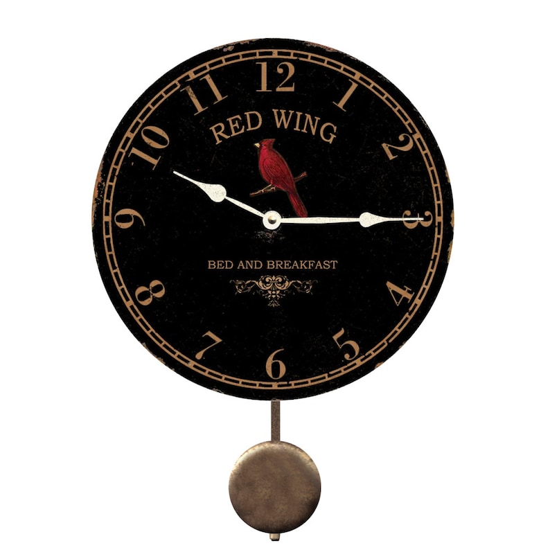 Cardinal Clock Bed and Breakfast Clock - Etsy