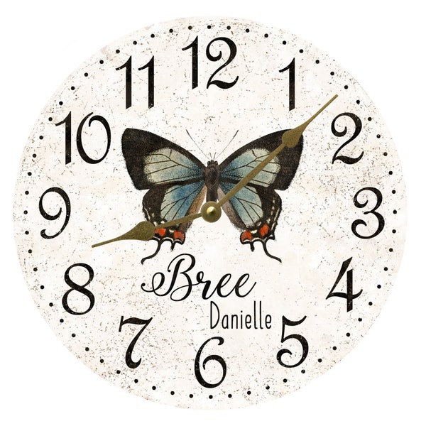 Butterfly Clock - Etsy