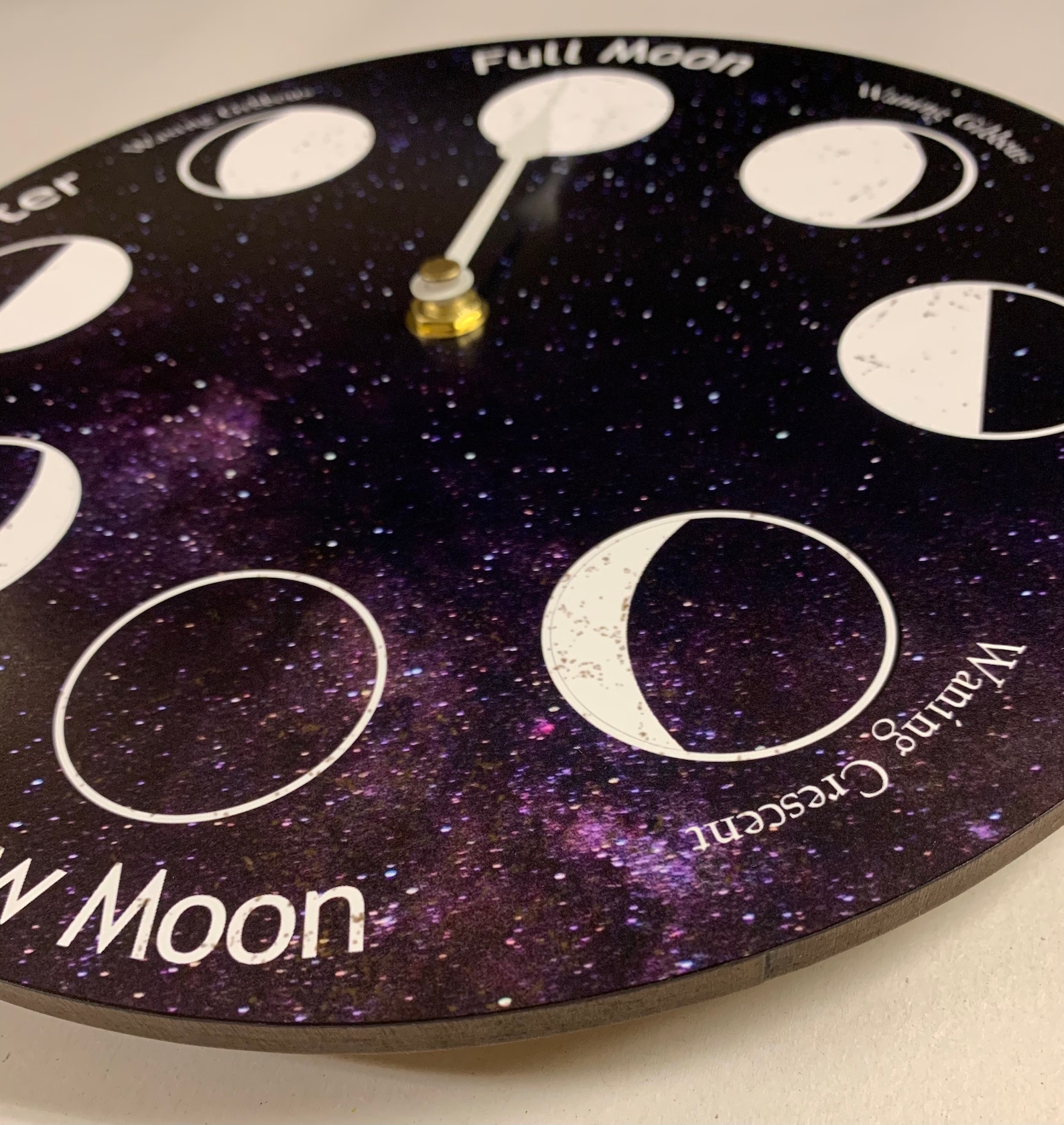 Galaxy Moon Clock Moon Phase Clock Lunar Phase Clock - Etsy