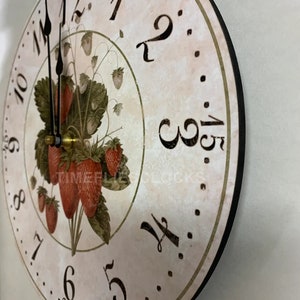 Strawberry Clock- Strawberry Wall Clock - Etsy