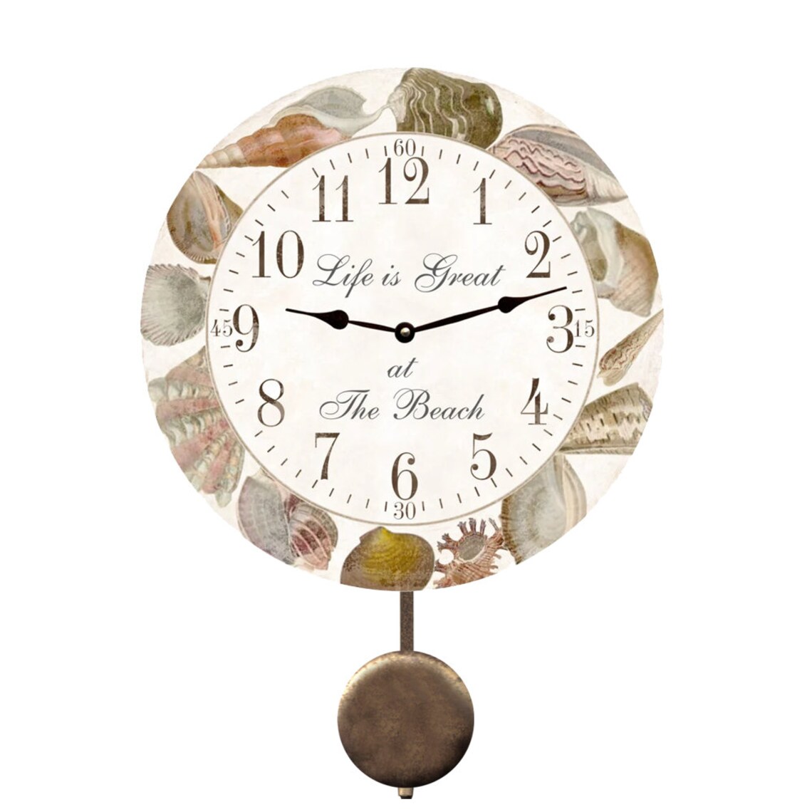 Seashell Clock- Personalized Sea Shell Clock - Etsy
