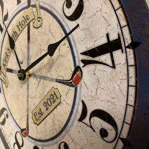 Blue Golf Clock- Personalized Golf Clock - Etsy