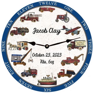 Old Fashioned Custom Toy Clock- Custom Vintage Clock for Kids - Etsy